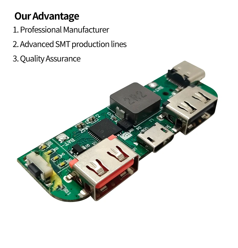 Power Bank 45w Fast Charger Power Bank Module Pcb Circuit Board With Indicator Light 18650 ...