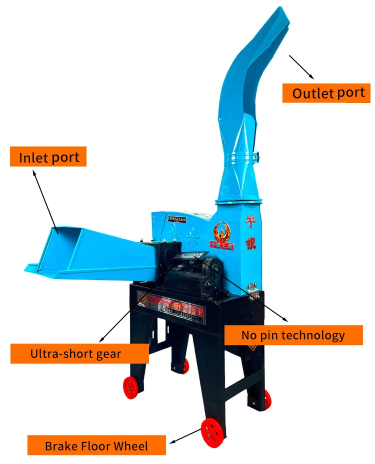 Cattle Forage Silage Hay Paddy Straw Stalk Grass Chopper Crusher Chaff ...