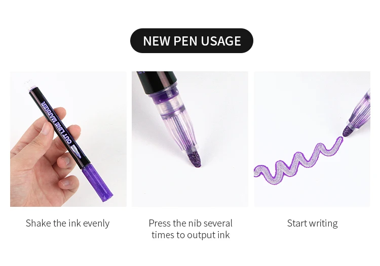 Metallic Stifte - Bestdi Outline Pen - Double Outline Markers