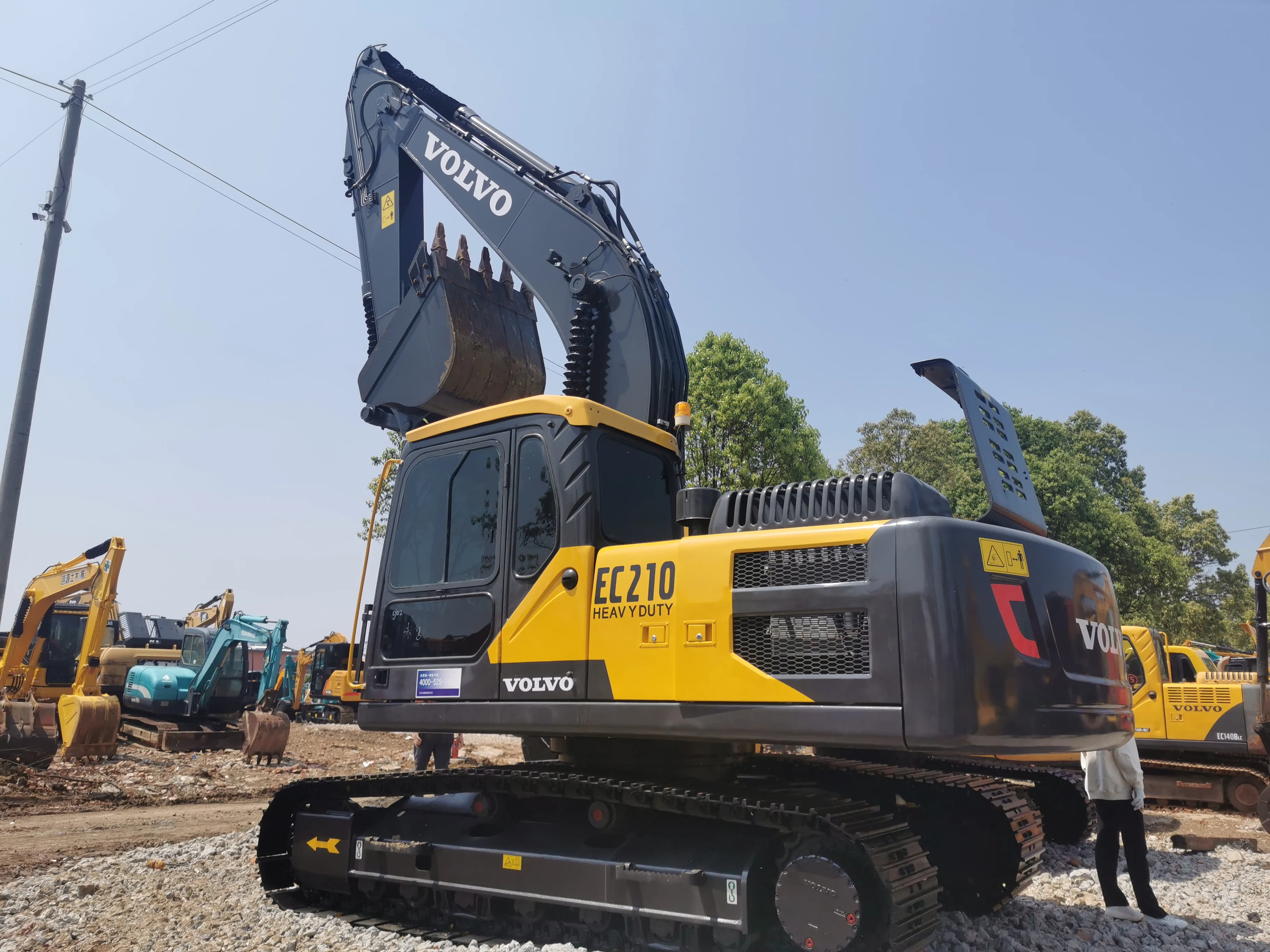 Used Volvo EC210 EC210D EC210DL Excavators for Construction Site Core ...