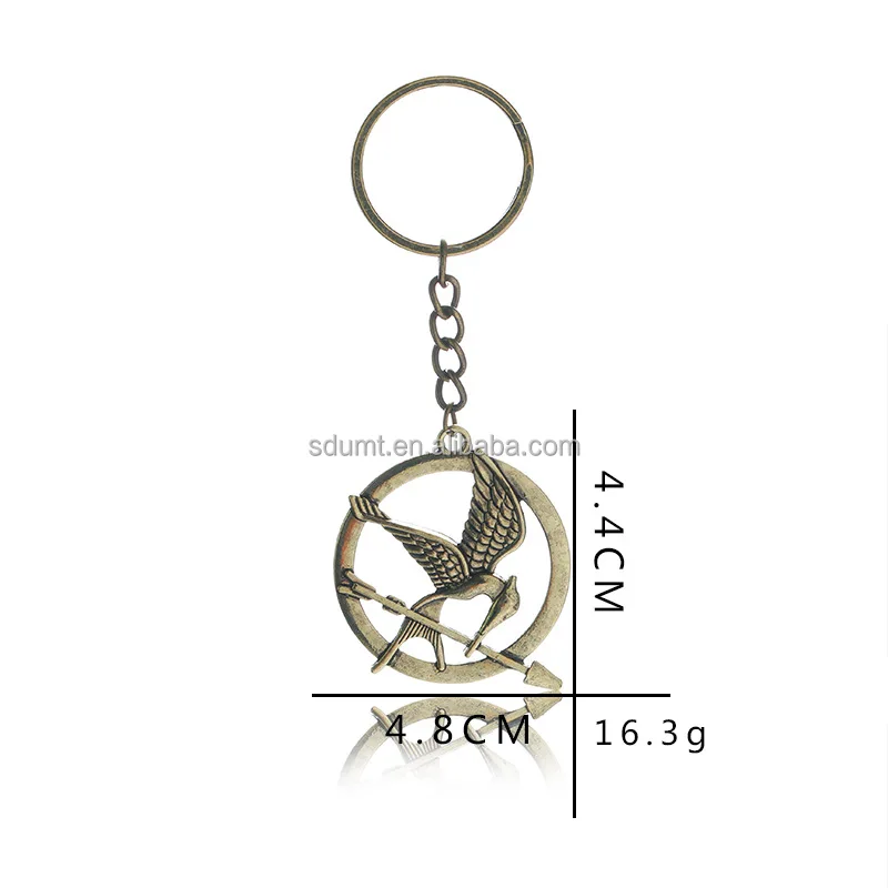 Key Chain Movie the Hunger Games Alloy Keychain - Promotional Metal Bird