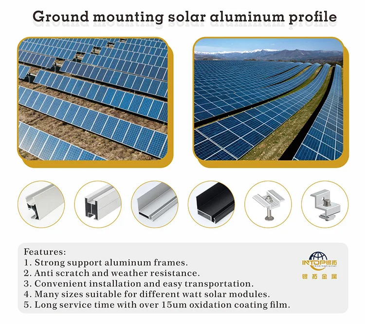 Aluminum Profiles for Solar Panels Anodized Silver Aluminum Extrusion ...