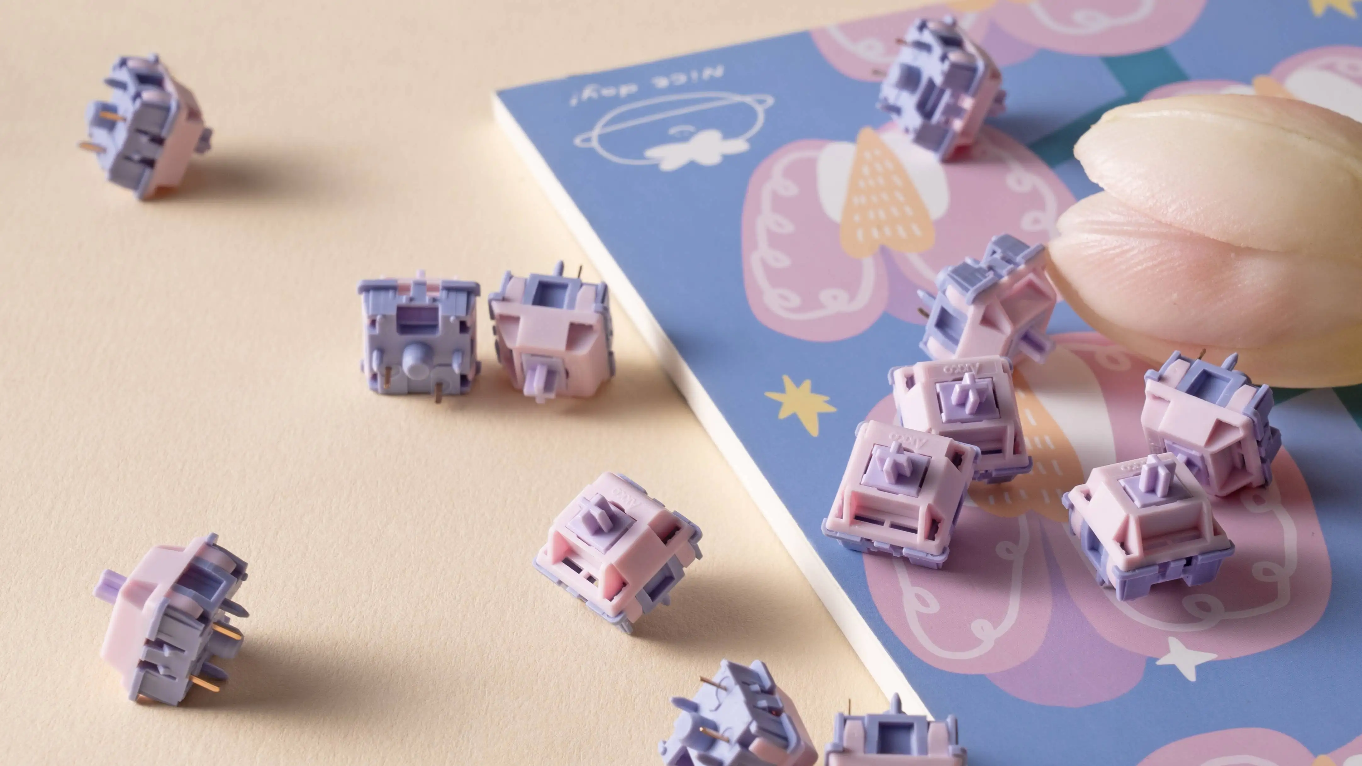 Akko Fairy Penguin Silent Linear Tactile 5-pin Lubed Gaming Mechanical ...