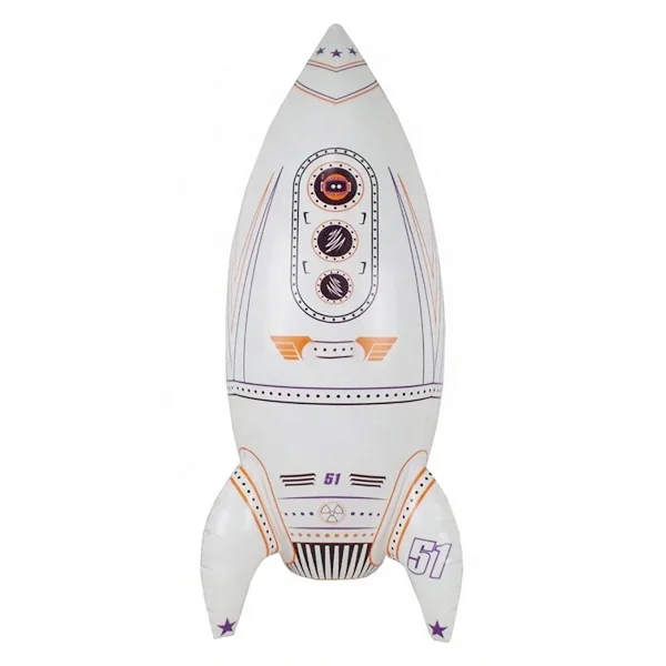 Inflatable Rocket Model Space Shuttle Toys Pool Floats For Kids - Buy ...