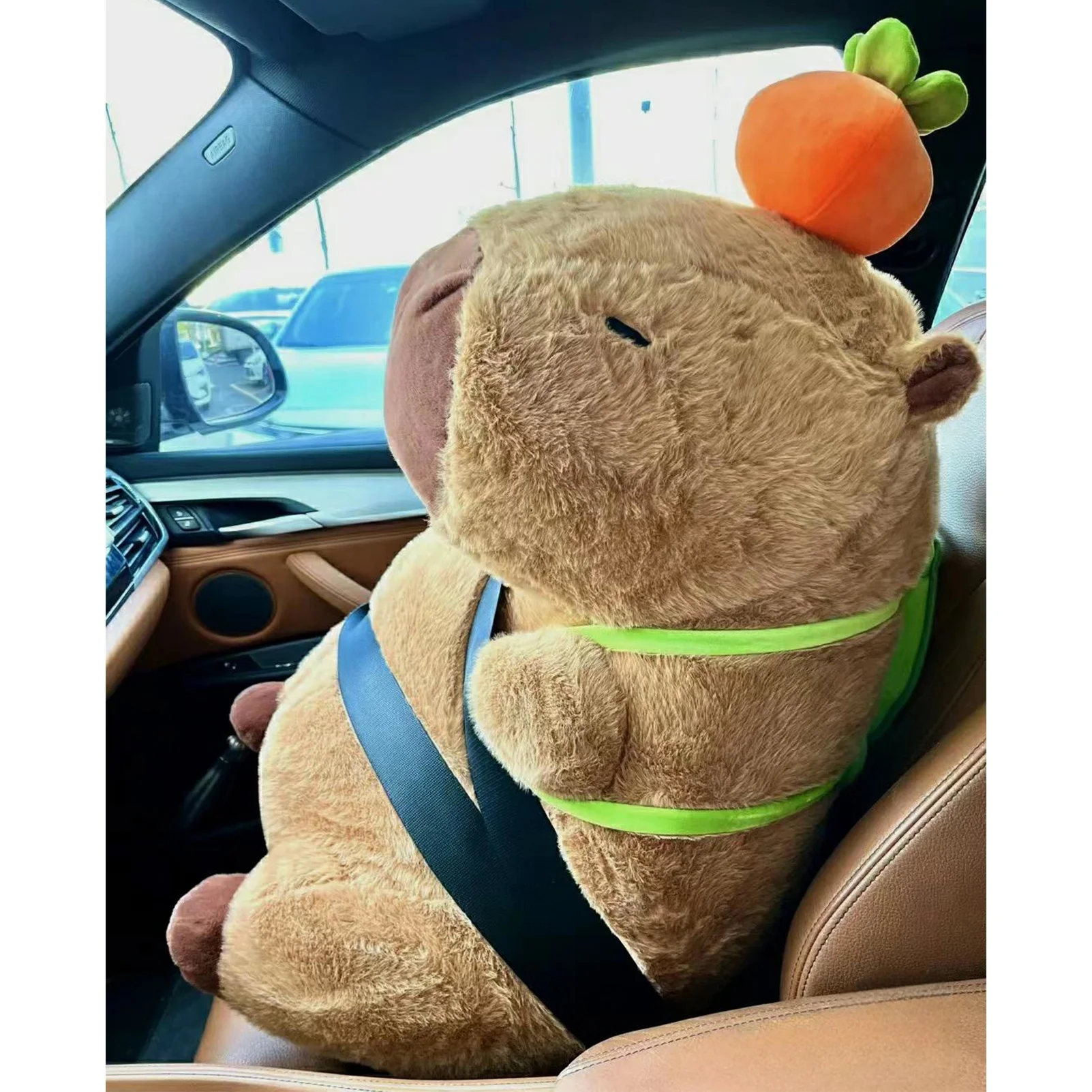 80cm Giant Adorable Simulation Capybara Plush Toys Capibara Anime With ...