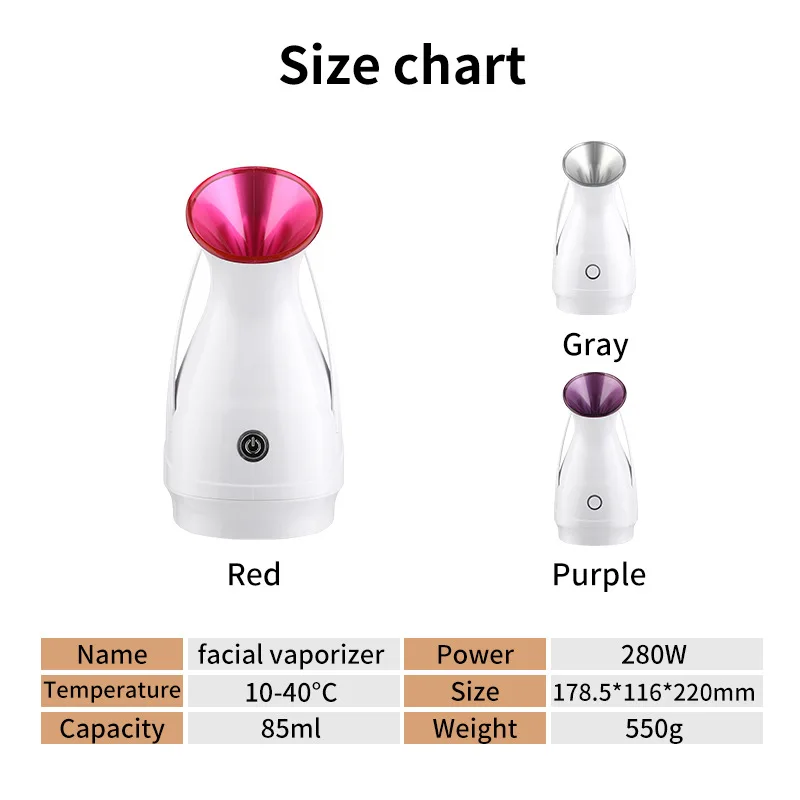 Facial Mist Steam Sprayer Nano Spray Face Steamer 85 ml Face Steamer ...