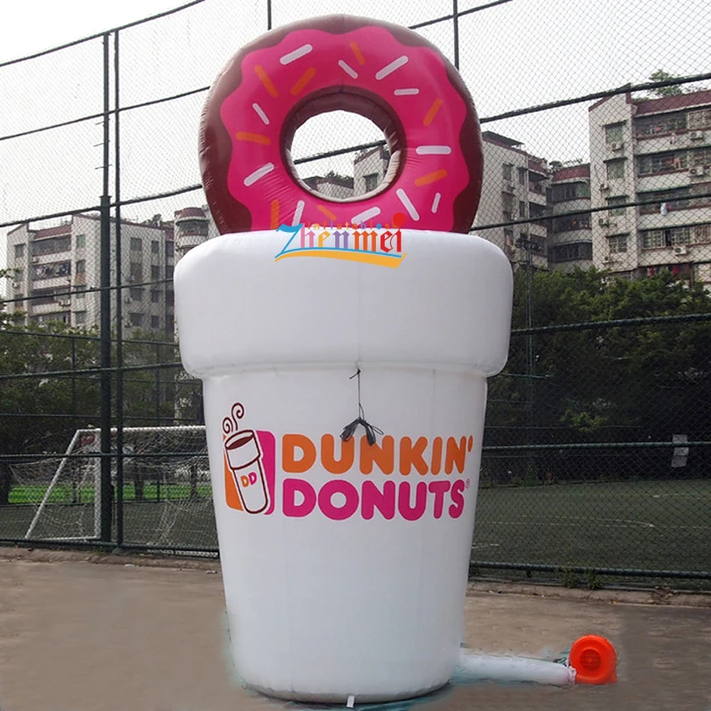 Zhenmei 16ft High Giant Inflatable Cup Model With Custom Logo Printed ...