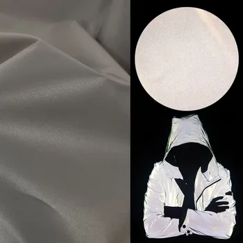 High Light Black Reflective Fabric For Clothing - Buy Reflective Silk ...