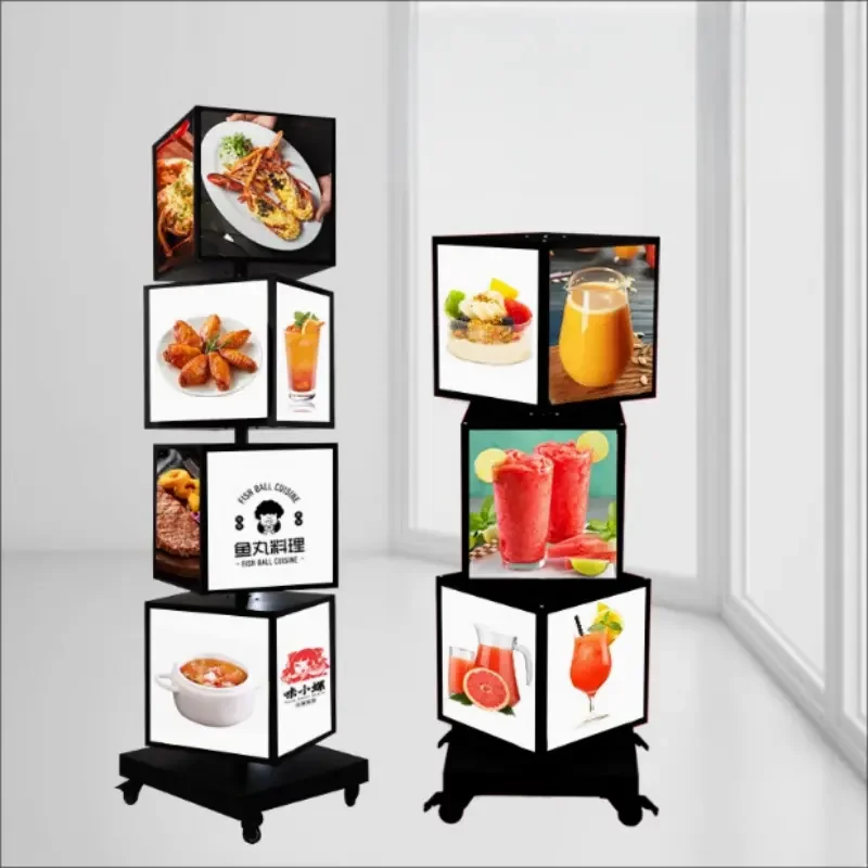 Custom Led Illuminated Restaurant Logo Light Box Poster Display Signage ...