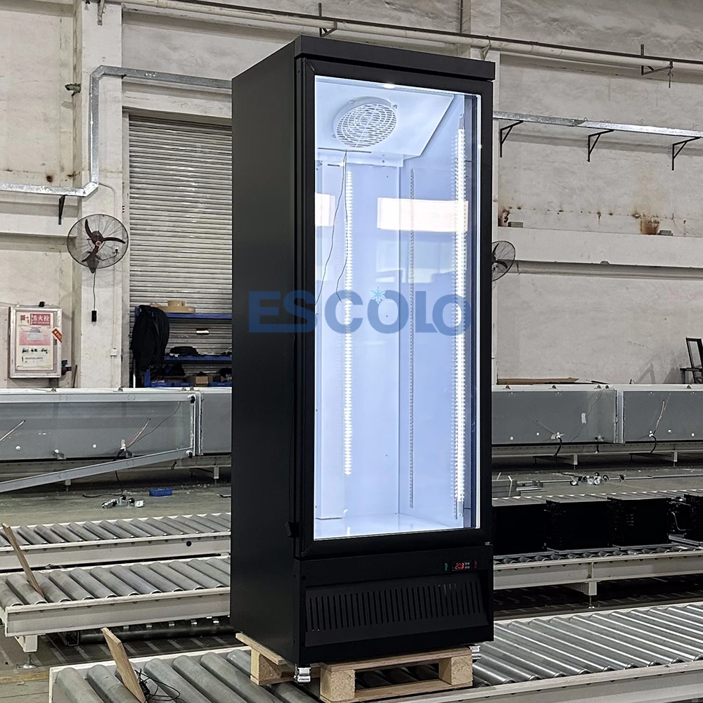 Commercial Supermarket Freezing Display Cabinet Single Door Upright ...