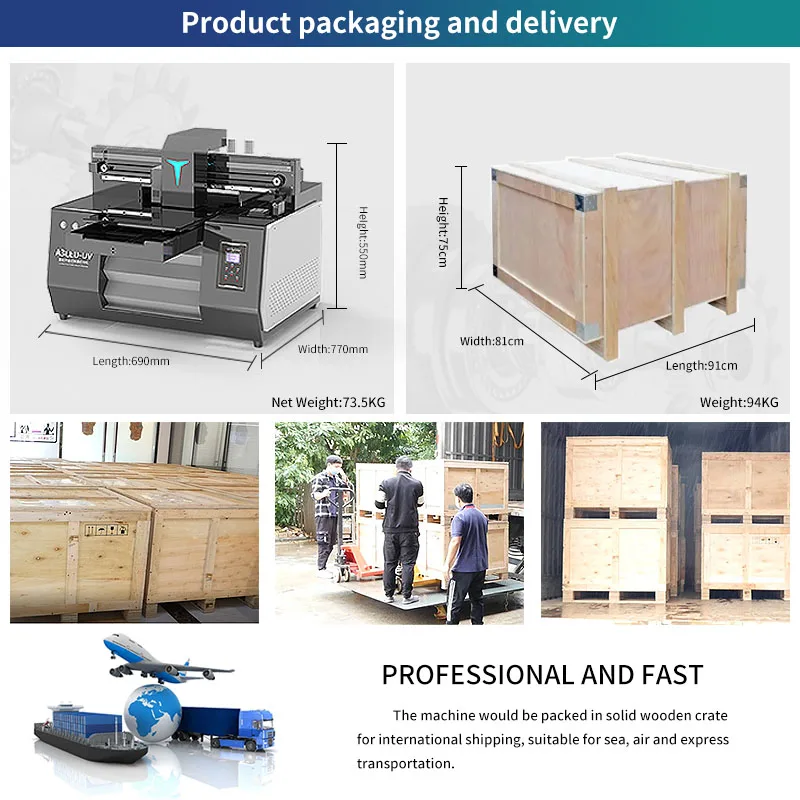 Auto A3 Uv Printer Flatbed Bottle Printer A3 Size Printing Machine ...