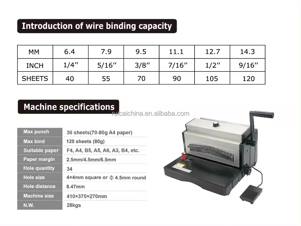 Electric Automatic Note Book Hole Punching & Binding Machine Price