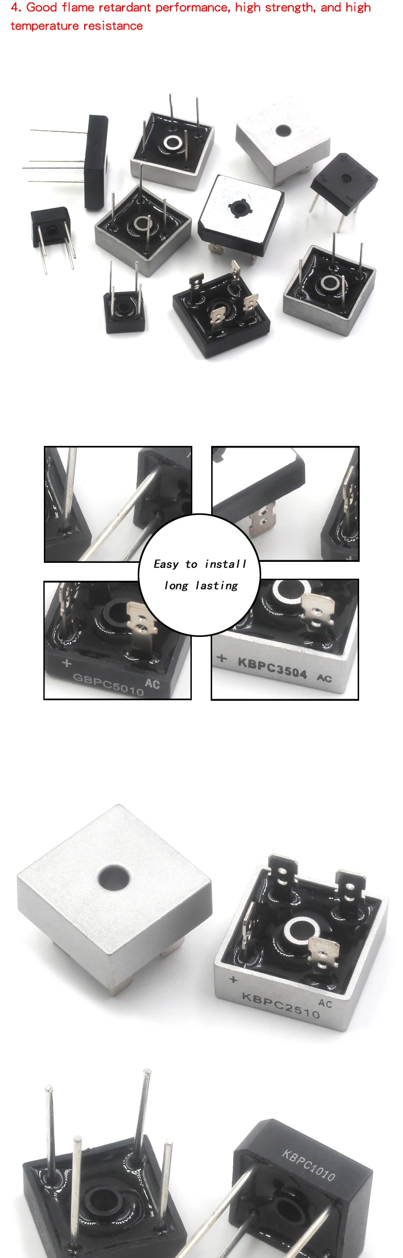 KBPC2504, KBPC2508, KBPC2510 - High Performance Rectifiers