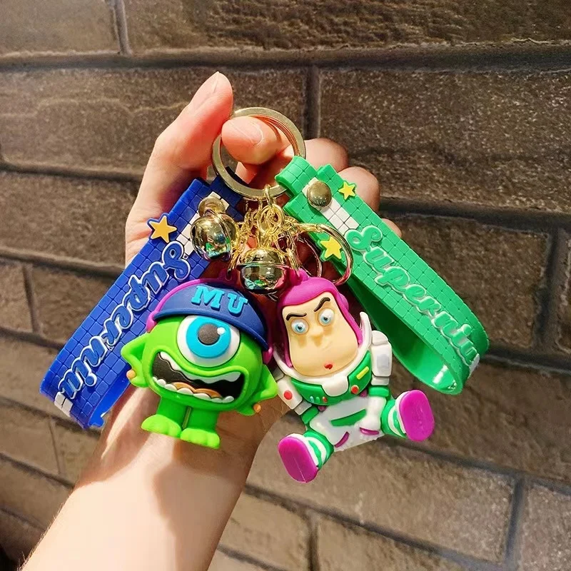 New Design Keychains 3d Pvc Rubber Woody Buzz Light Year Keychain ...