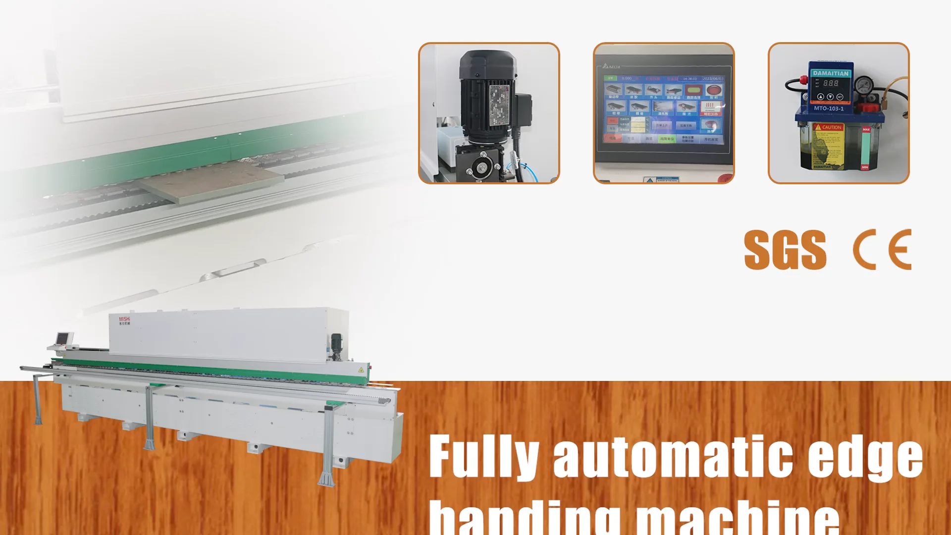 Mishi Wood Furniture Automatic Curve Straight Line Edge Banding Machine ...