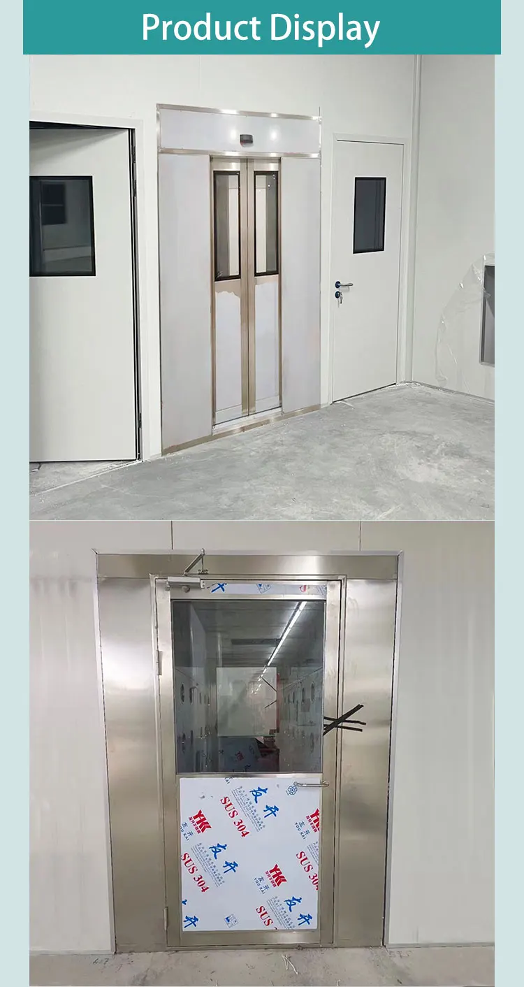 Customized Clean Room Air Shower Personal Air Shower Room Double Doors ...