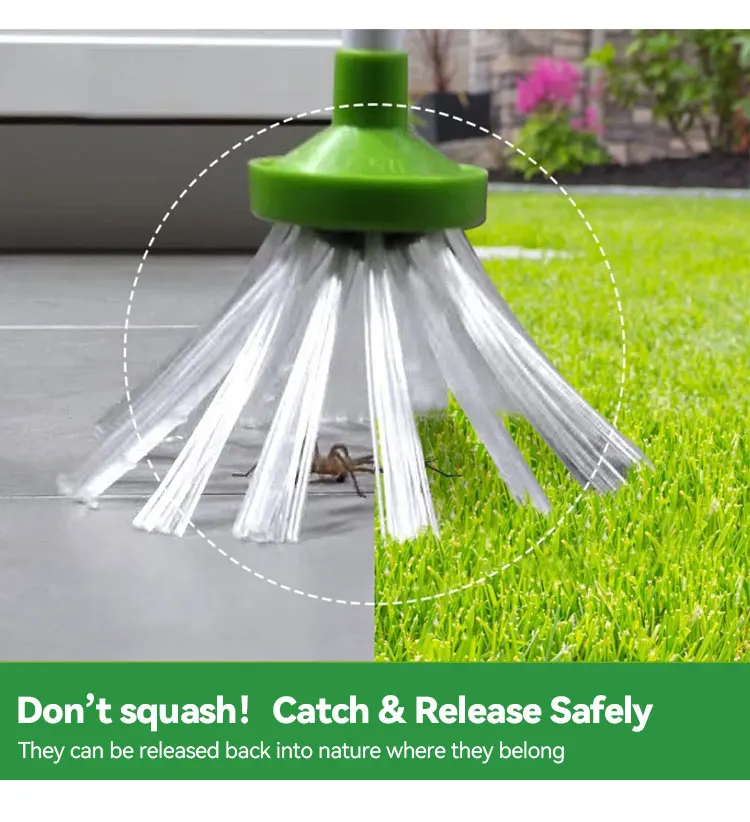 Eco-friendly Long Handle Insect Catcher - Spider & Insect Control Tool