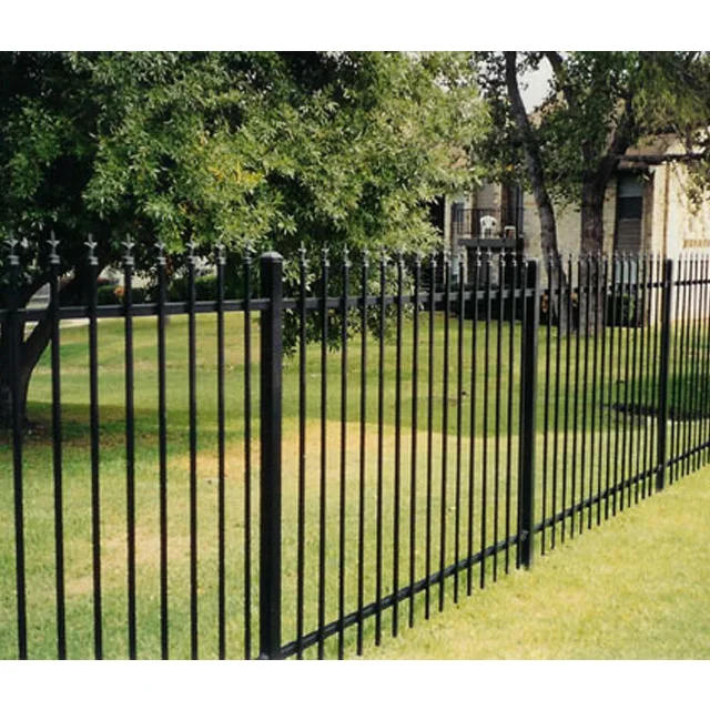 Modern Luxury 8x8 Wrought Iron Fence Panels Galvanized Powder Coated ...