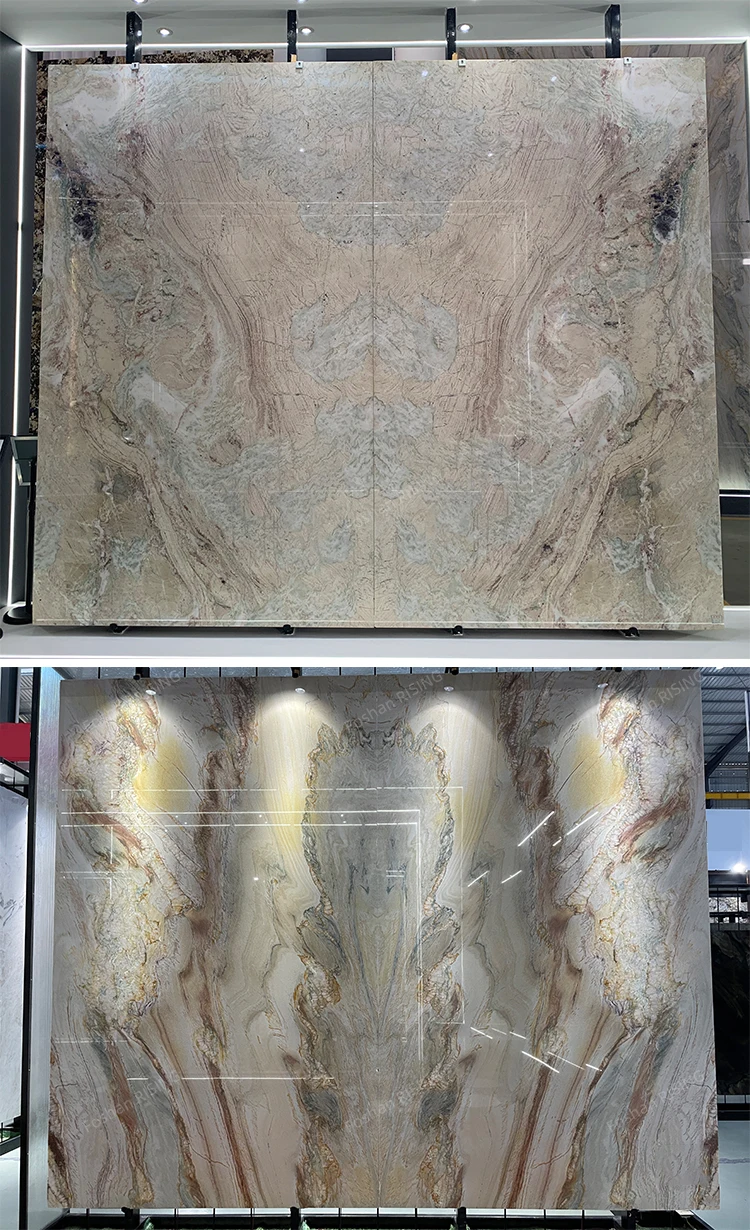 Luxury Brazilian Translucent Quartzite Stone Wall Veneer
