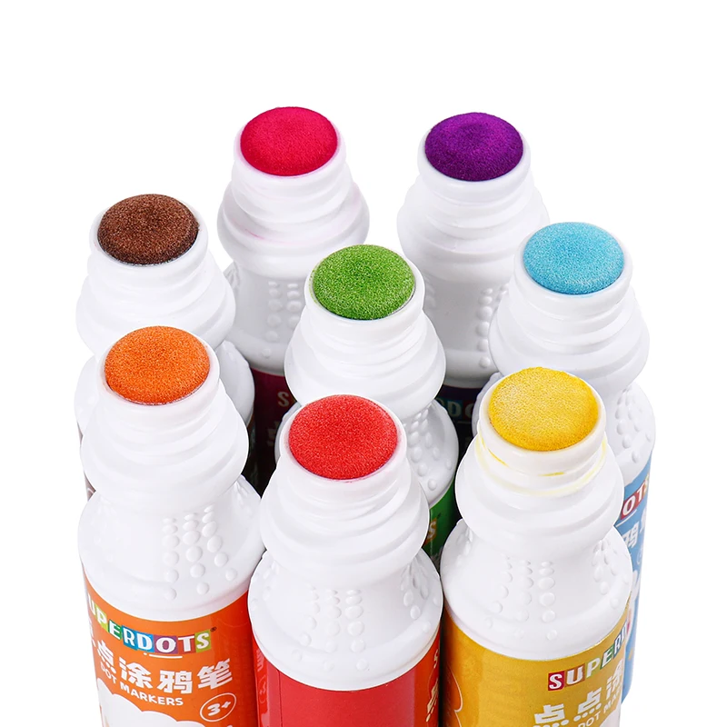 8 Colors Pack Craft Paint Non-toxic Drawing Toys Kids Washable Markers ...