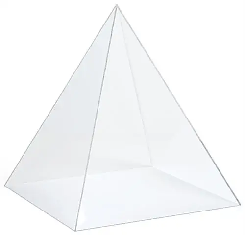 High quality acrylic pyramid box for food| Alibaba.com