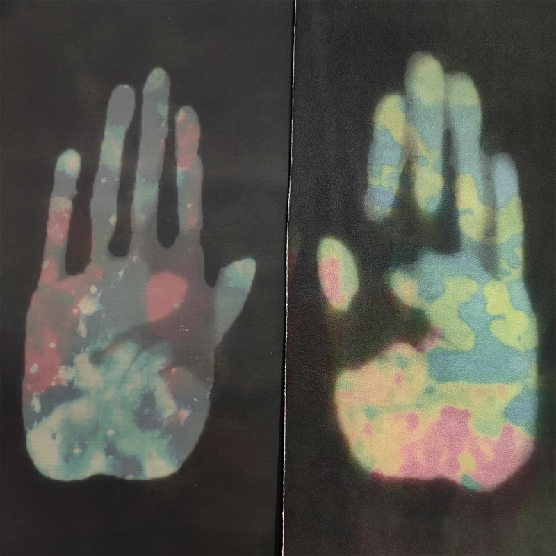 Customized Color Temperature Sensitive Faux Leather Heat Sensitive ...