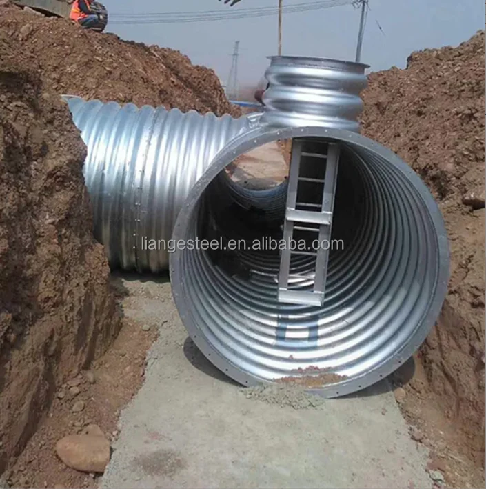 Galvanized Corrugated Metal Steel Culvert Pipe Pipes Shelter - Buy ...