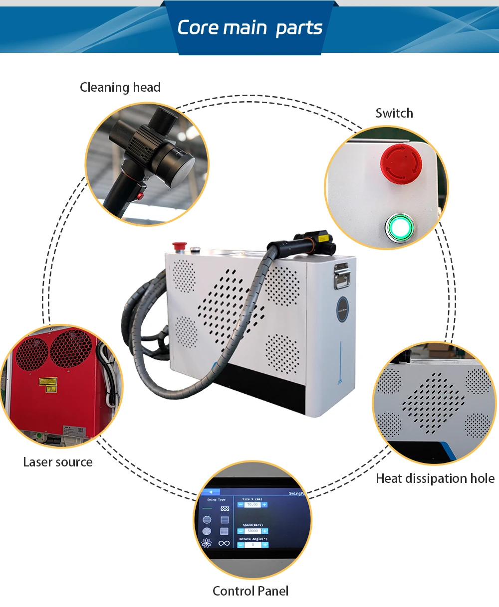 Portable Graffiti Laser Cleaning Machines - 100W & 300W