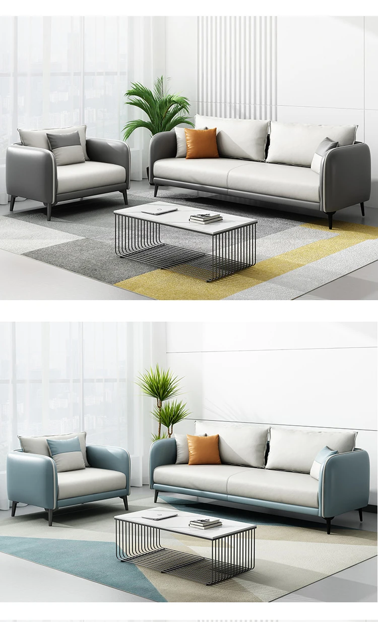 Office Sofas Set - Custom Chair Couch with High Density Sponge