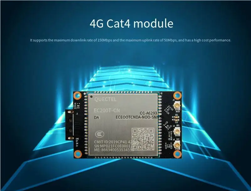 4g LTE Cat4 EC200 industrial WiFi wireless 4G to USB routing module ...