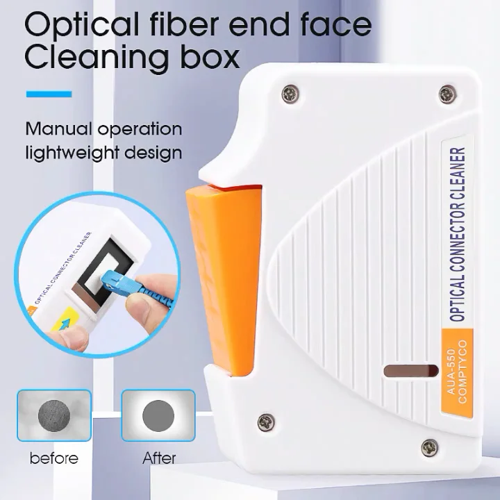 Optical Fiber Connector Cleaner Fiber Optic Connector Cleaning Cassette ...