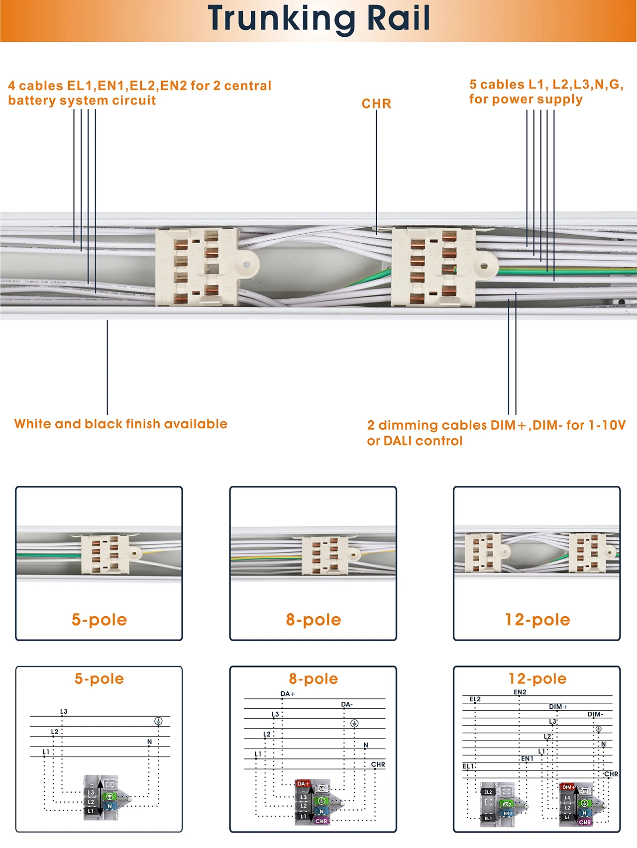 TRIECO LED Linear Trunking Light - 50000 Hours Lifespan