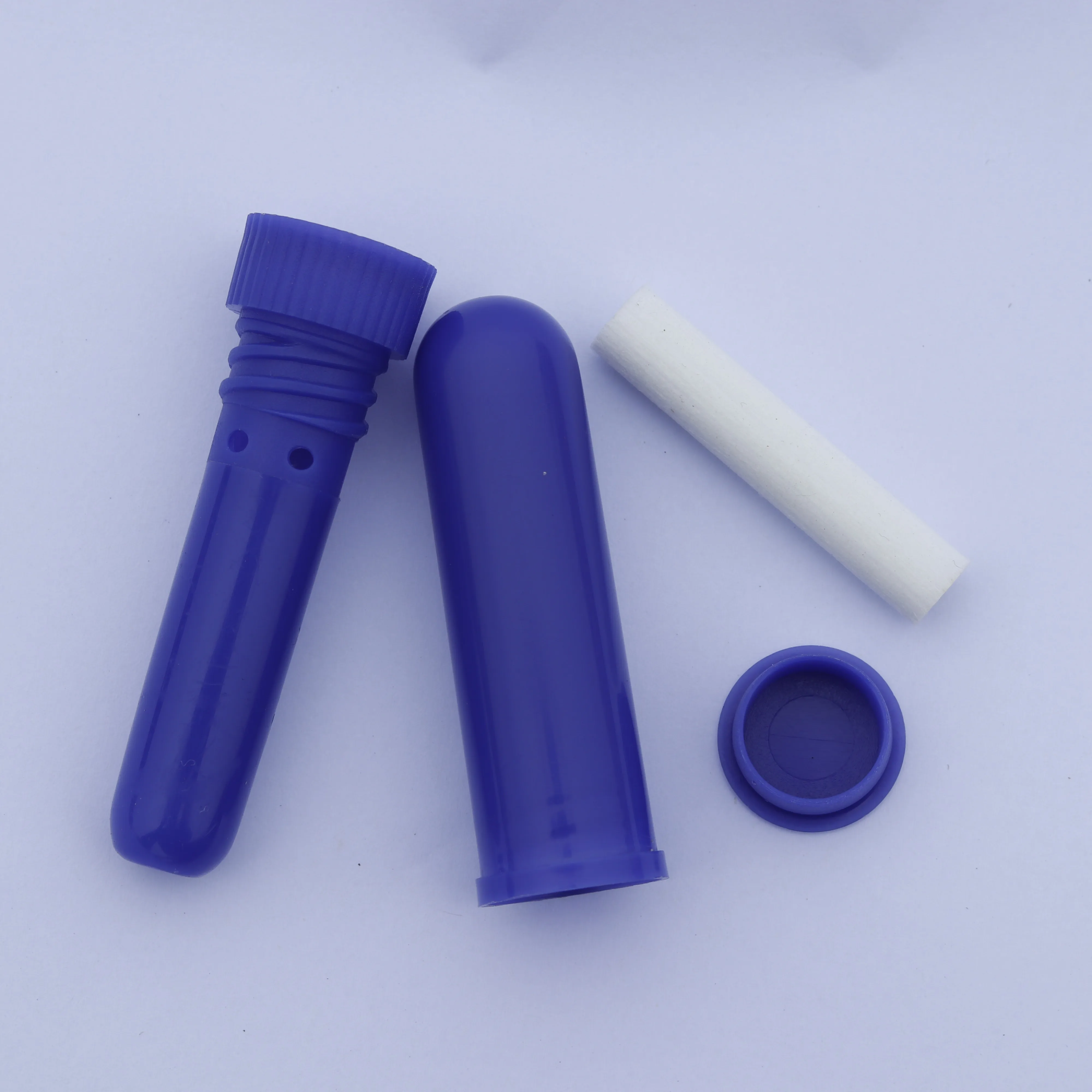 Many Colors Choice Blank Plastic Nasal Inhaler Tube with Navy Blue ...