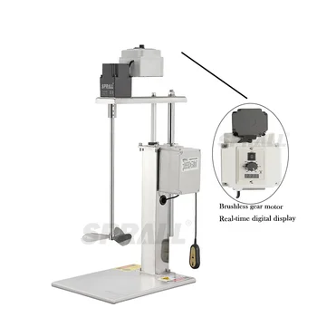 0.12kw Sprall Overhead Motor Stirrer Chemical Cosmetics Coating Paint ...