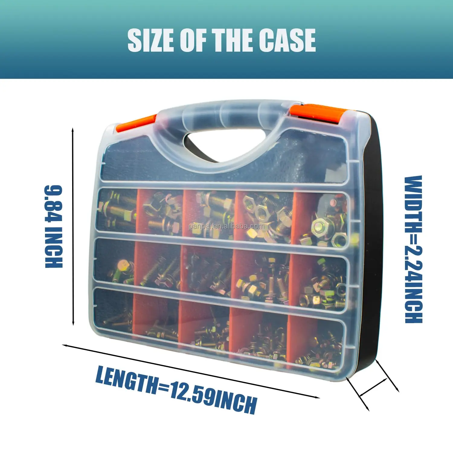 705 Pcs Metric Bolt and Nut Set - M6 M8 M10 M12 Heavy Duty Hexagon ...