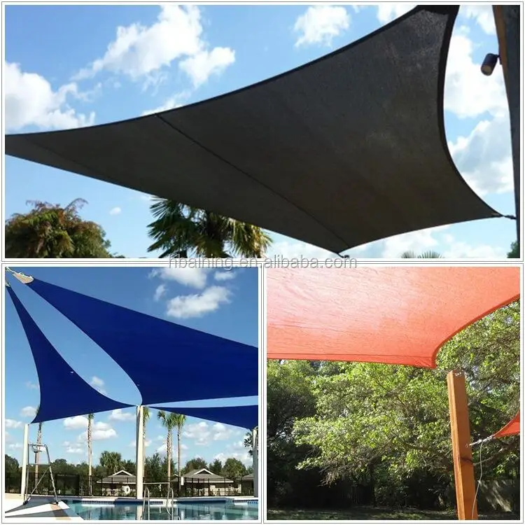 Gray Straight Edge Sun Shade Sail,Triangle Awning Outdoor Shade Cloth ...