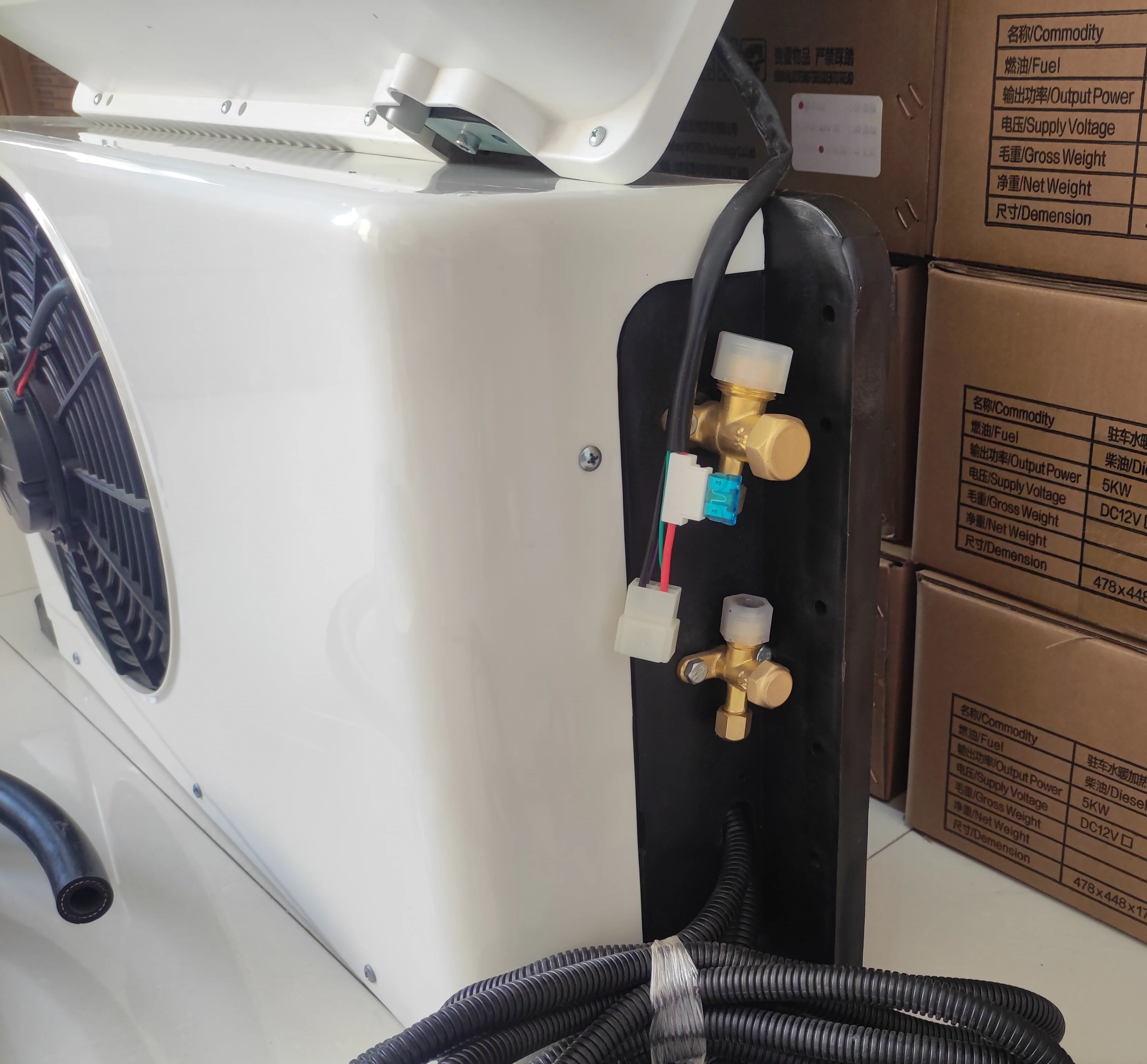 12 Volt AC Unit - Mini DC Split RV Tractor Cab Air Conditioner