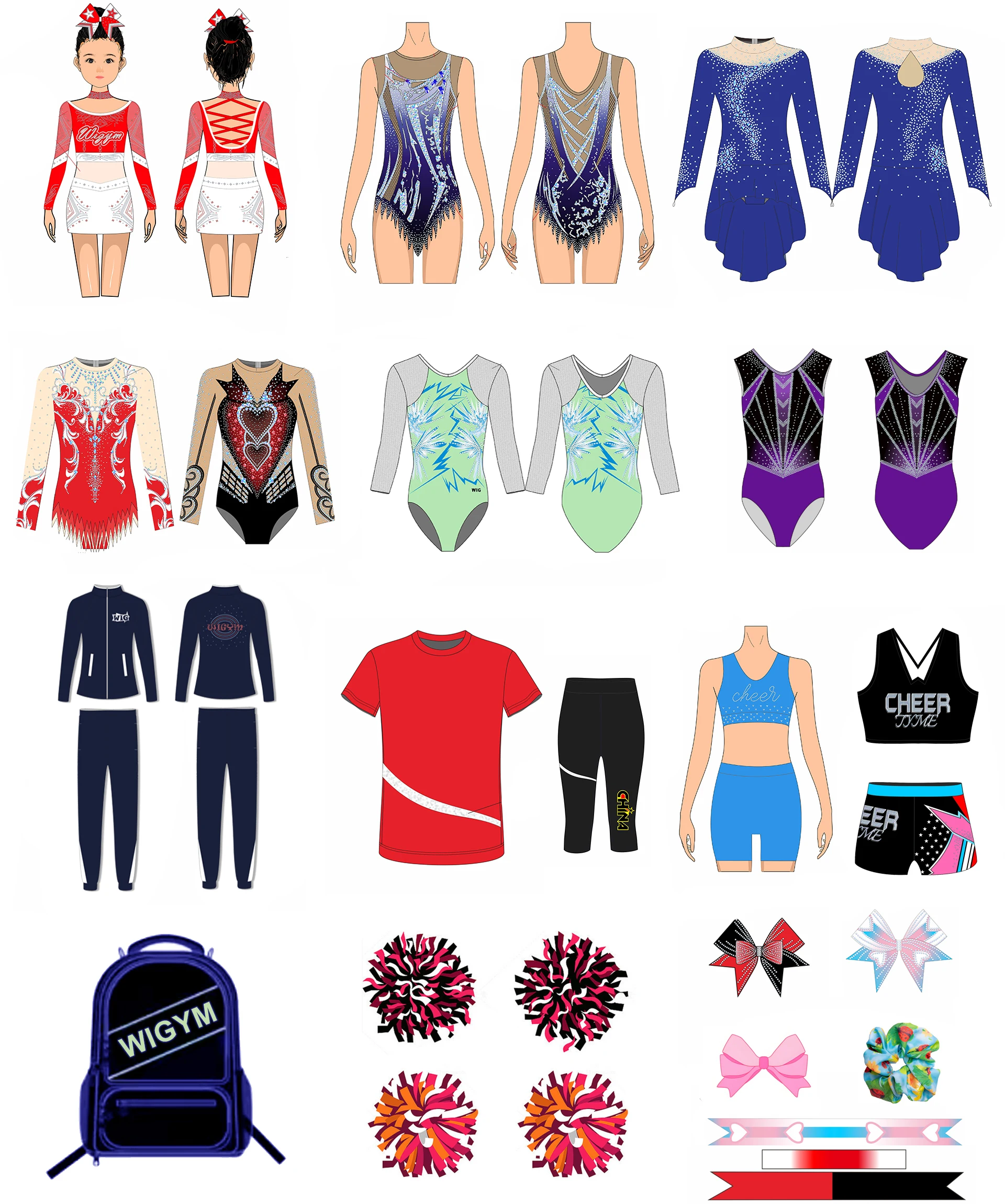 Custom Healthy Yellow Sportswear Cheerleading Practice Wear Uniforms ...