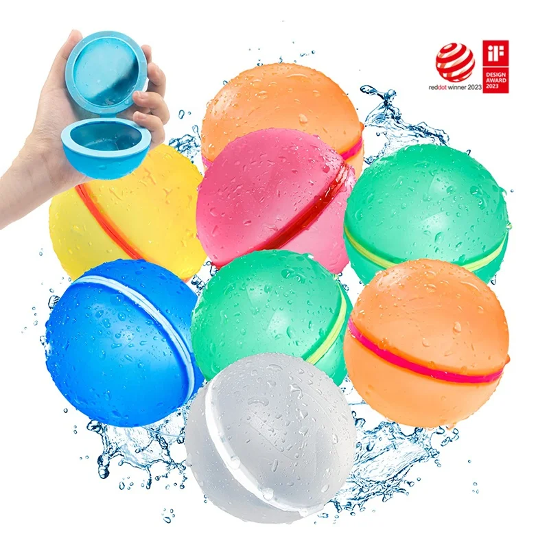 Soppycid Reusable Water Bomb Balloons Latexfree Refillable Magnetic ...