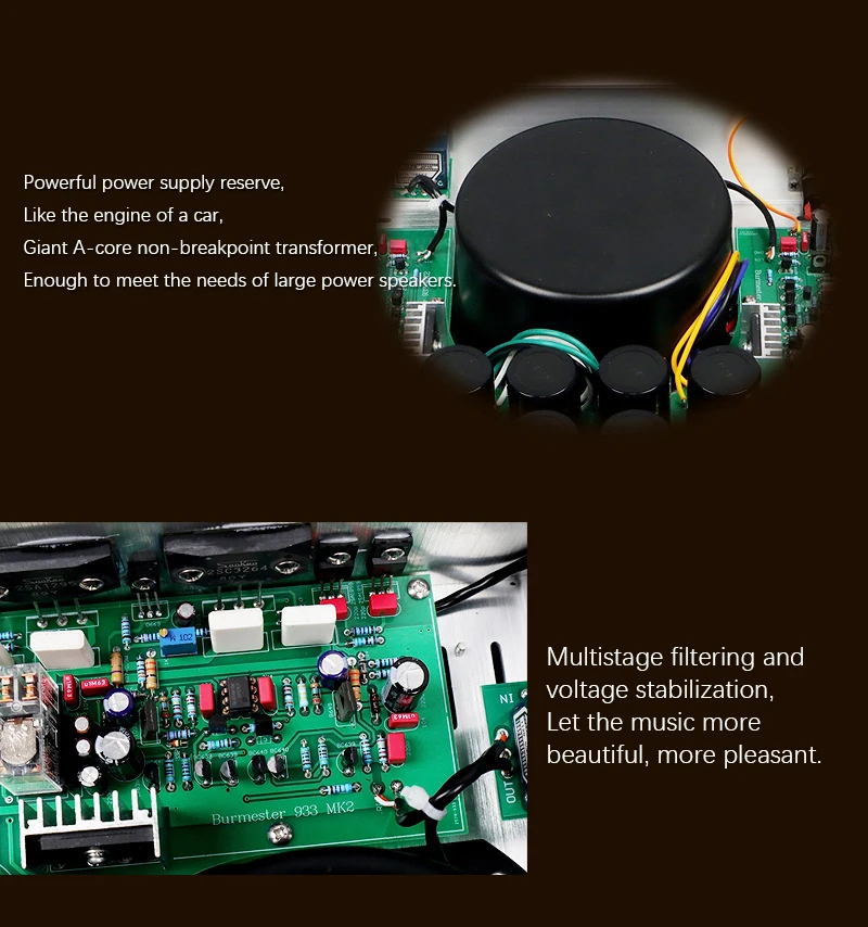 Brzhifi Audio Class Ab 100w*2 Power Amplifier Refer To Berlin 933 ...
