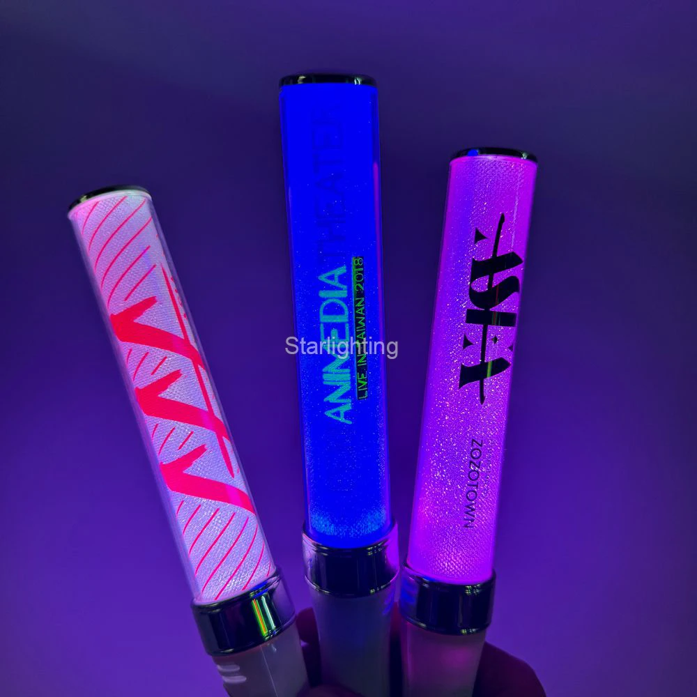Customizable LED Light Sticks for Events and Concerts