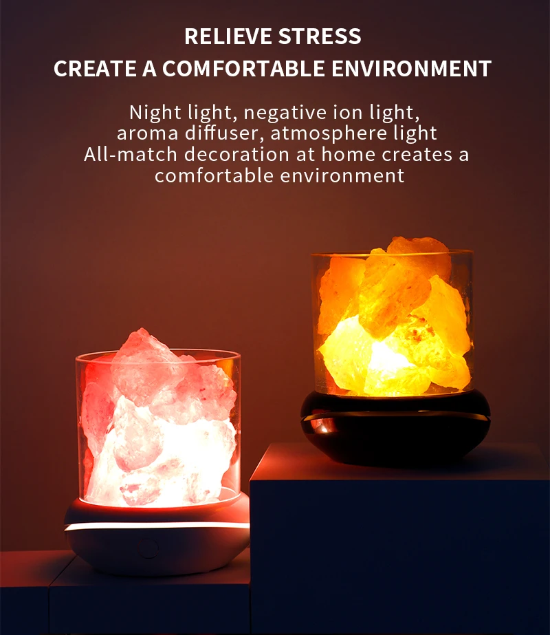 Tik Tok Hot Sales Aroma Diffusor Multifunctional Aromatherapy Salt Lamp ...
