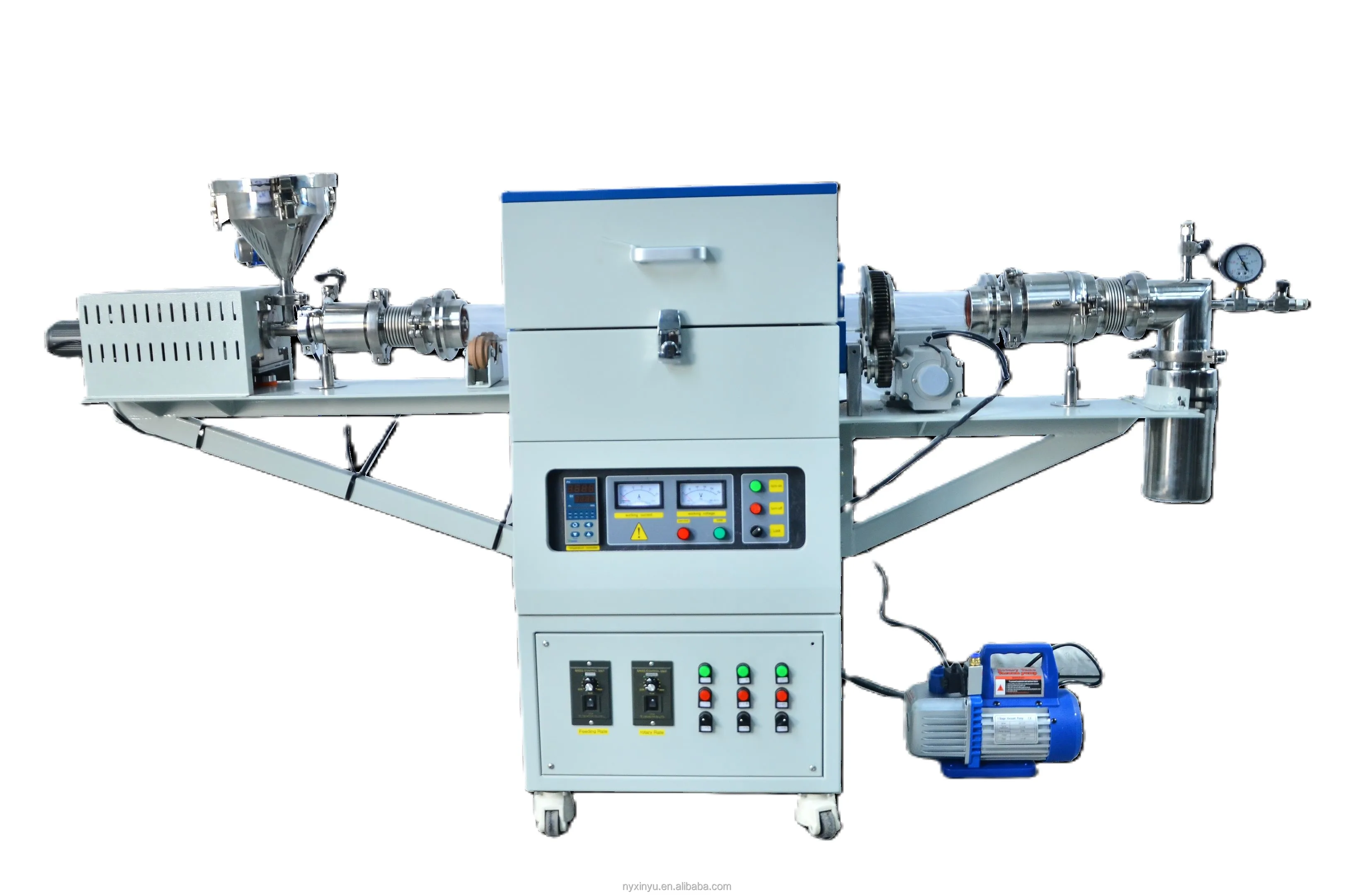 Automatic Feeding and Discharging Tube Furnace for Sintering of Metal ...