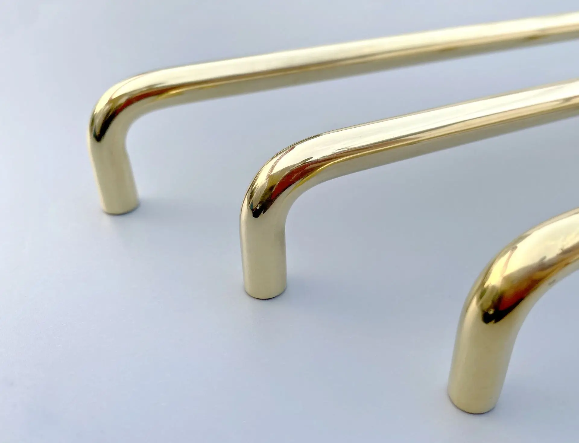 Simple Brass Cabinet Handle,Cabinet Door Closet,Drawer U-shaped Brass ...