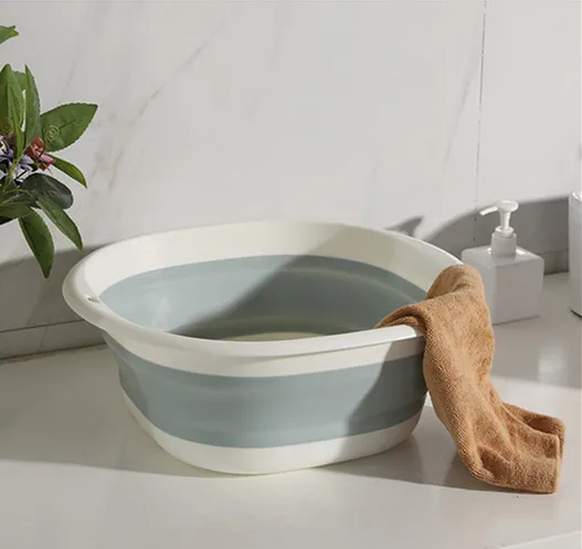 Jtx428 Foldable Laundry Basin Plastic Folding Wash Basin Student ...