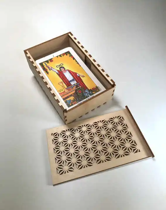 Wooden Tarot Card Custom Storage Box Holder Wood Tarot Card Box For ...