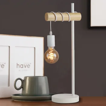 Nordic Simple Wood Carving Hanging Linear Warm Light Bulb Home ...