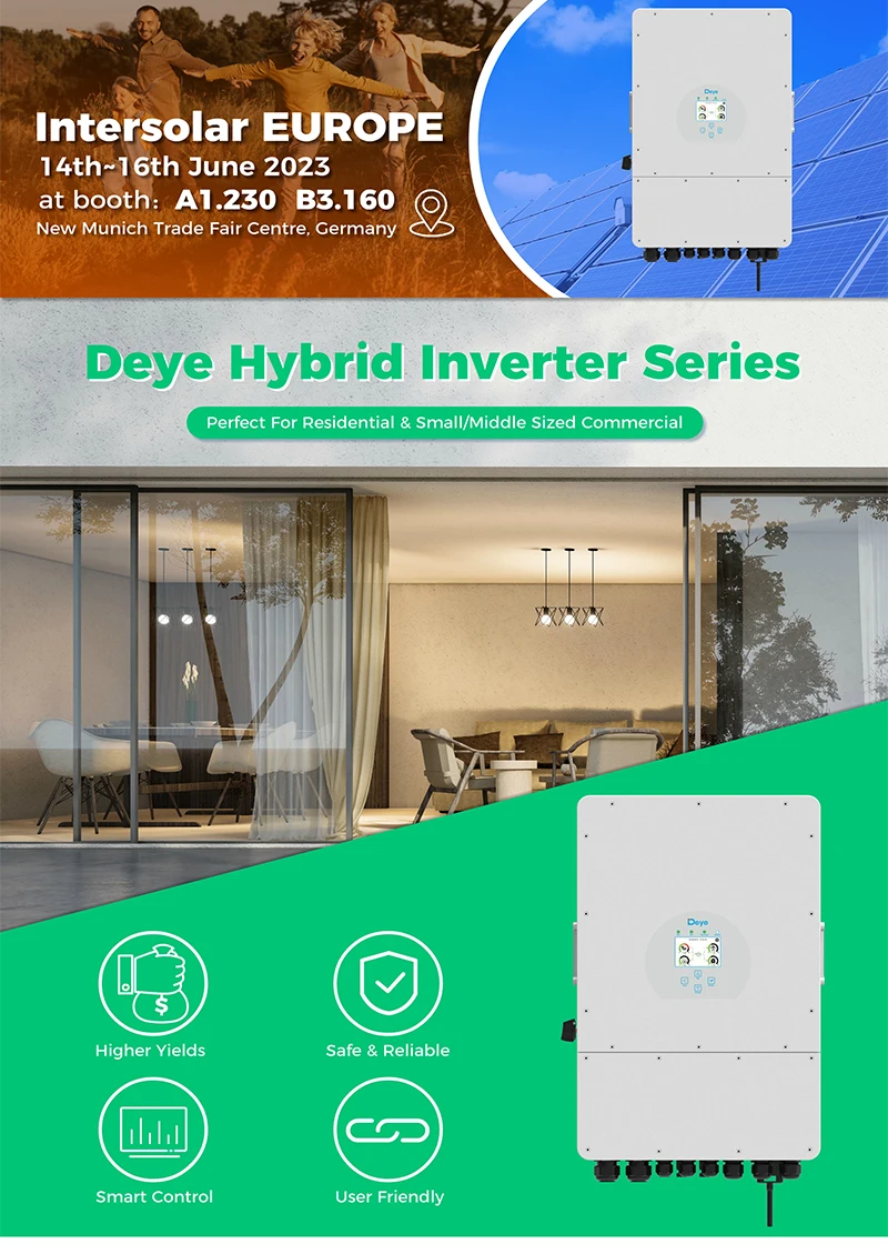 Hybrid Inverter Deye Hybrid Solar Inverter Sun-8k-sg04lp3-eu European ...