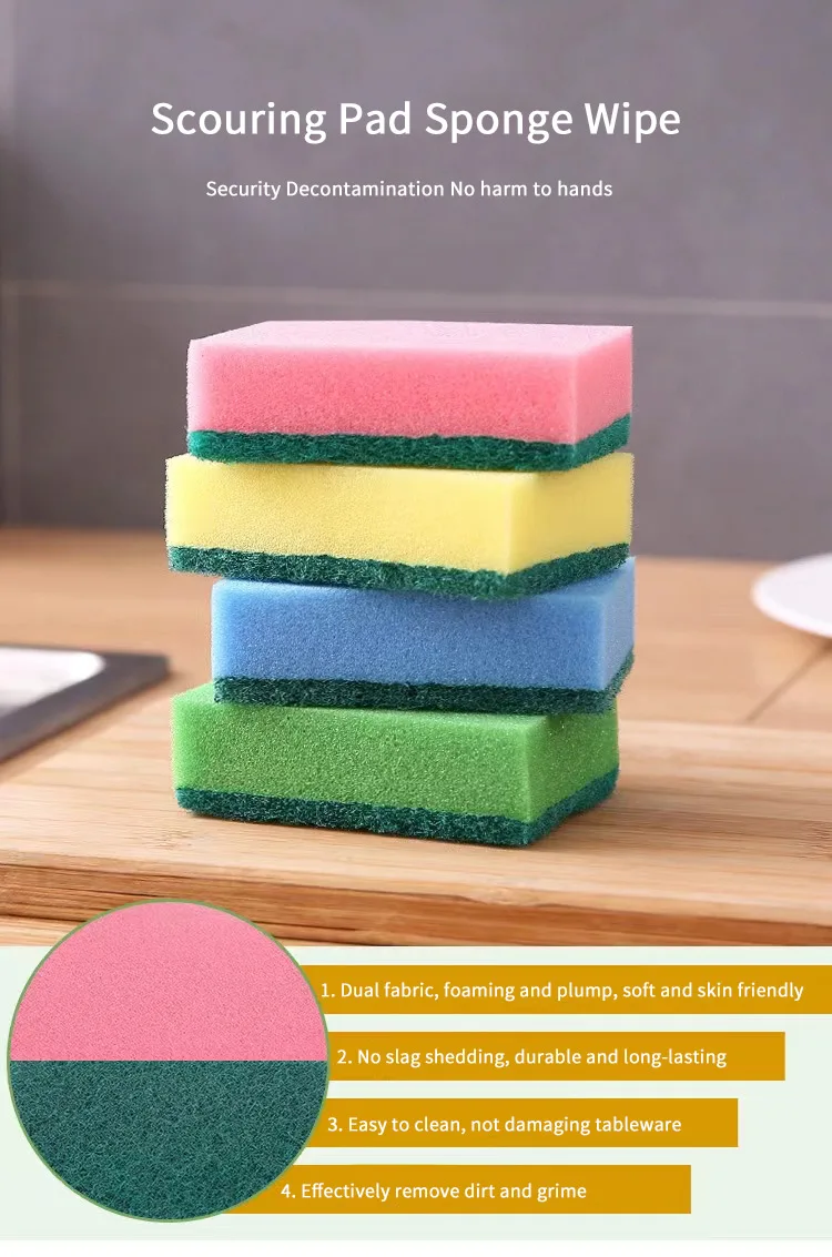 Wholesale Sustainable Kitchen Dishwasher Dishwashing Scrub Pad Eco ...