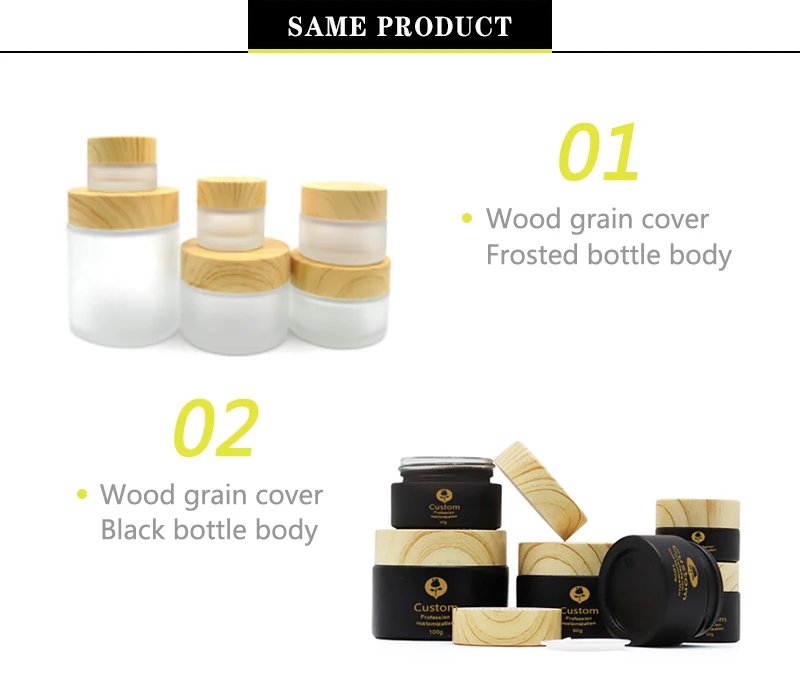 Empty 10g Cosmetic Packaging Eye Cream Glass Jar 20g 30g 50g Green Glass Cream Jar With Lid ...